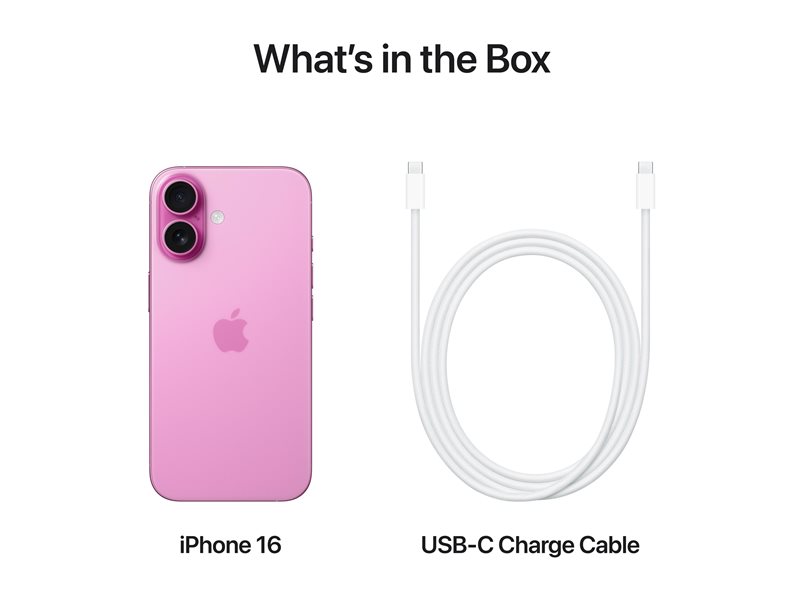 Apple iPhone 16 - pink - 5G smartphone - 128 GB - GSM
